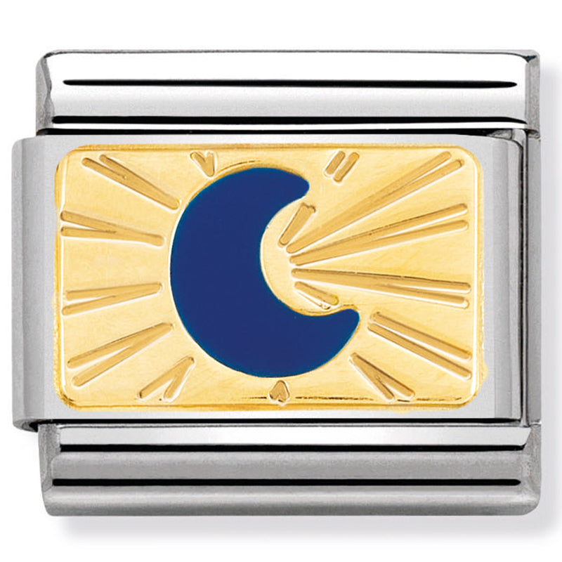 Nomination Nomination Blue Moon 18K Gold Composable Link | Sense,Wonder ...