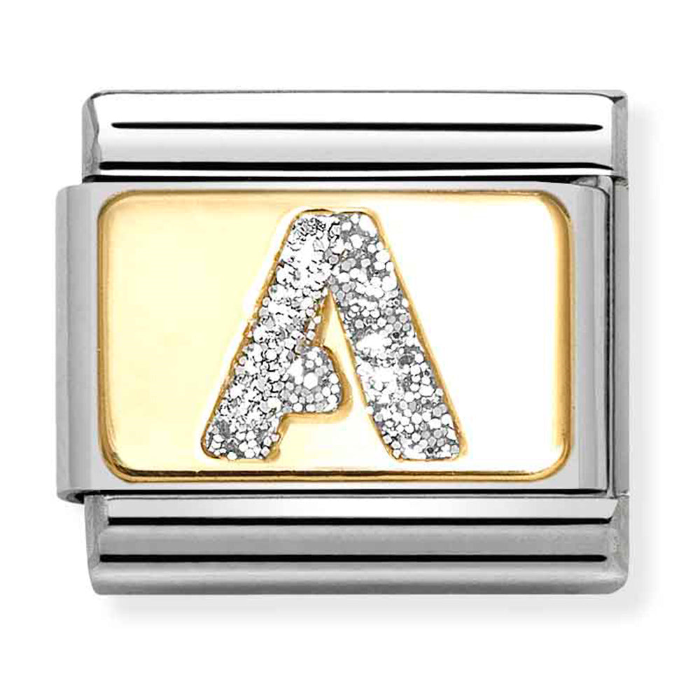 Nomination Nomination Silver Letter A 18K Gold Composable Link | Sense ...