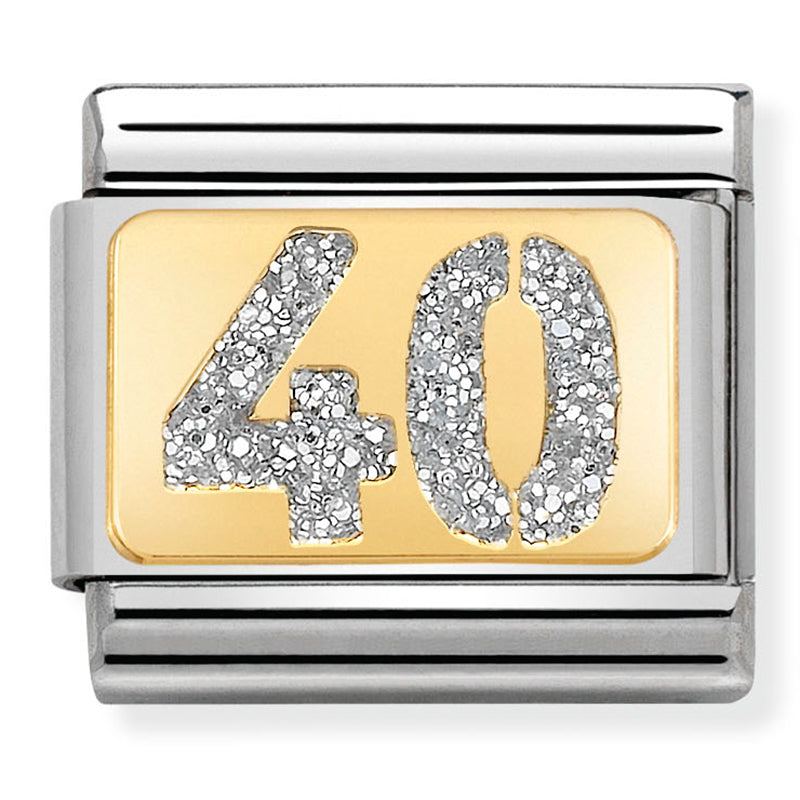 Nomination Nomination Number 40 18K Gold Composable Link | Sense,Wonder ...