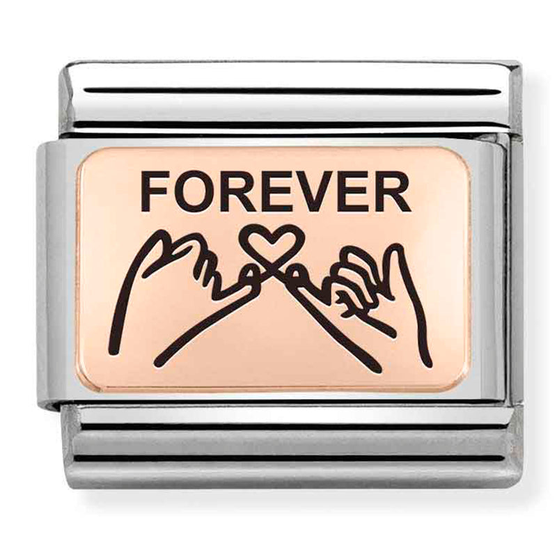 Nomination Nomination Forever Hands 9K Rose Gold Composable Link ...
